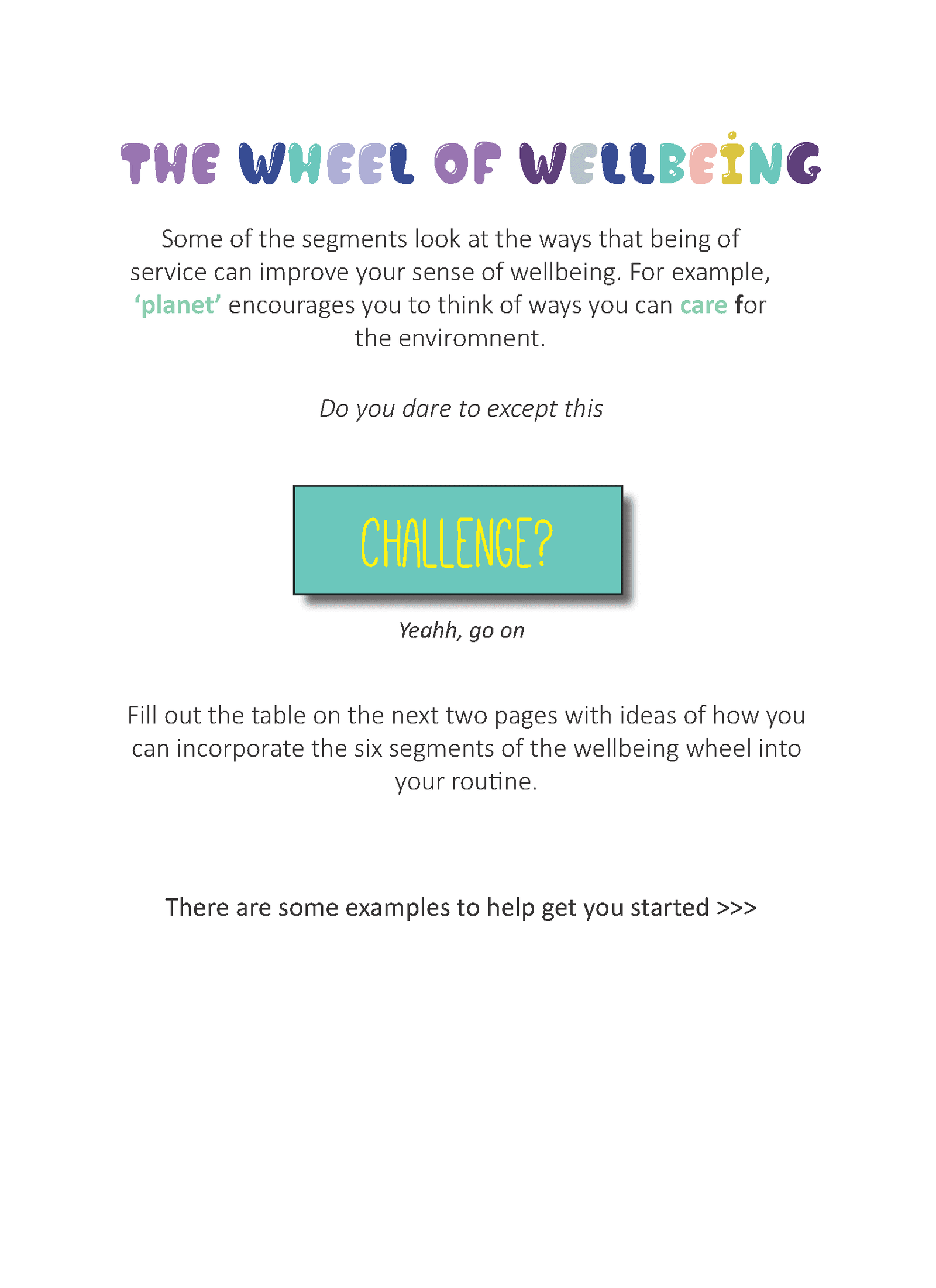 Grab Your Free Printable Wellbeing Journal - Sweetart Comics